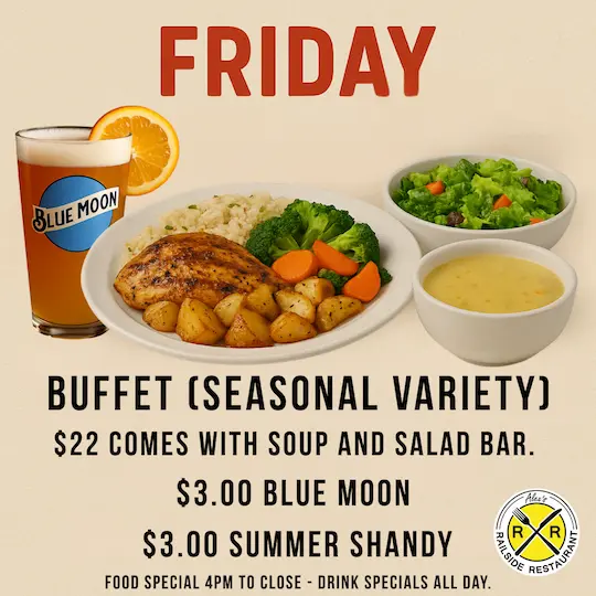 Home - Alex's Railside Restaurant